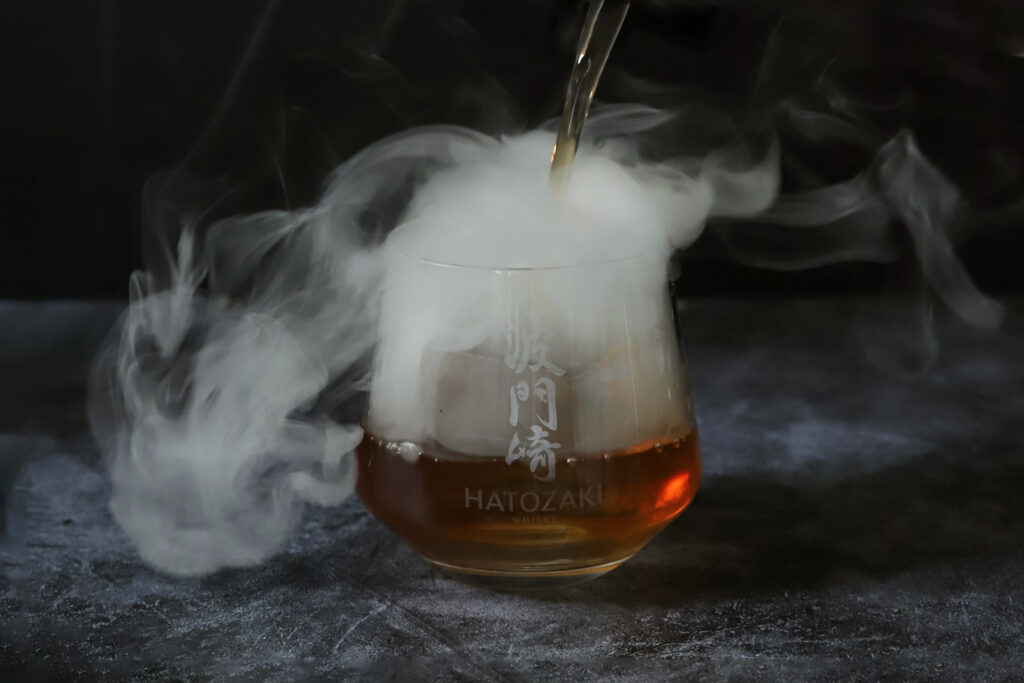 Smoked Hyogo Manhattan with Hatozaki Small Batch - Garnish